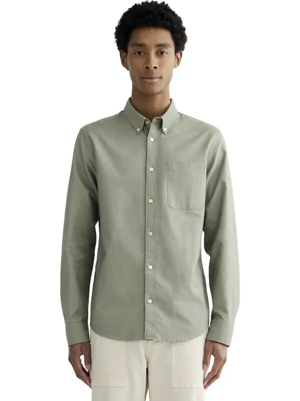 Everlane Slim Oxford Shirt - Sage Green | Standard